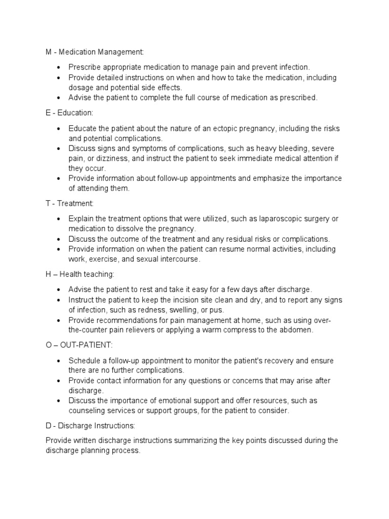 Not Final Discharge Planning | PDF