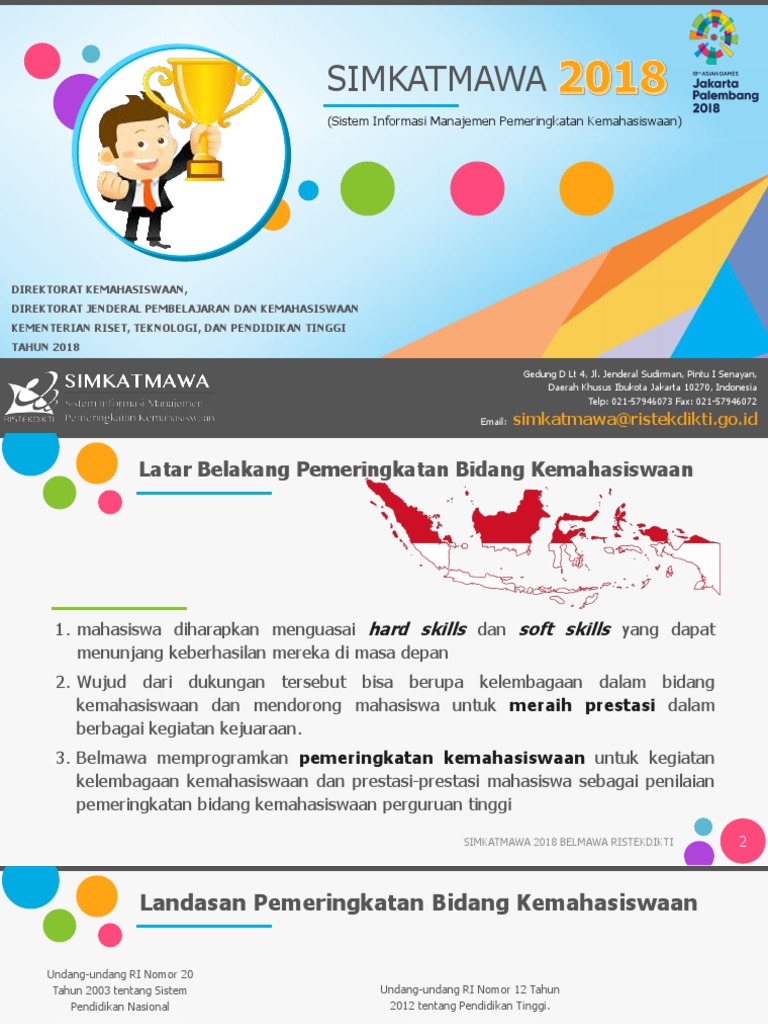 Materi Sosialisasi Panduan SIMKATMAWA Tahun 2018 | PDF