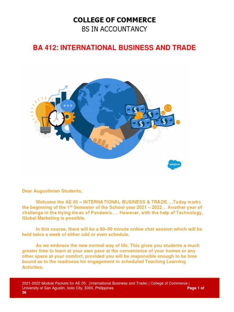 Module 1-3 International Business | PDF | World Trade Organization ...