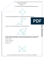 Class 9 Maths Half Yearly Examination Question-Paper | PDF | Triangle ...