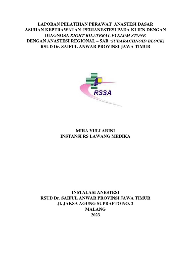 Asuhan Keperawatan Batu Ginjal Bilateral | PDF | Sains & Matematika