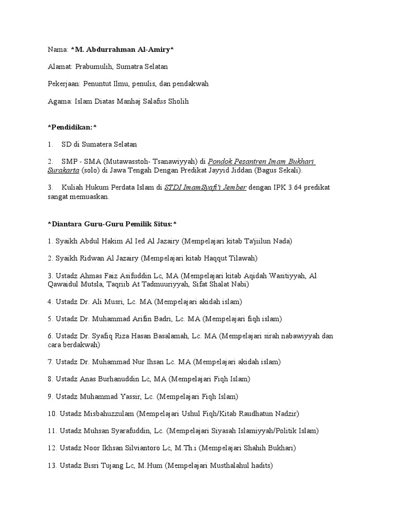 Abdurahman Al-Amiry | PDF
