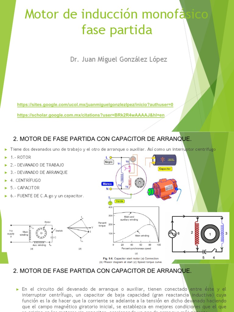 3 2 Motor de Fase Partida Star Capacitor 2023 | PDF | Inductor | Equipo ...