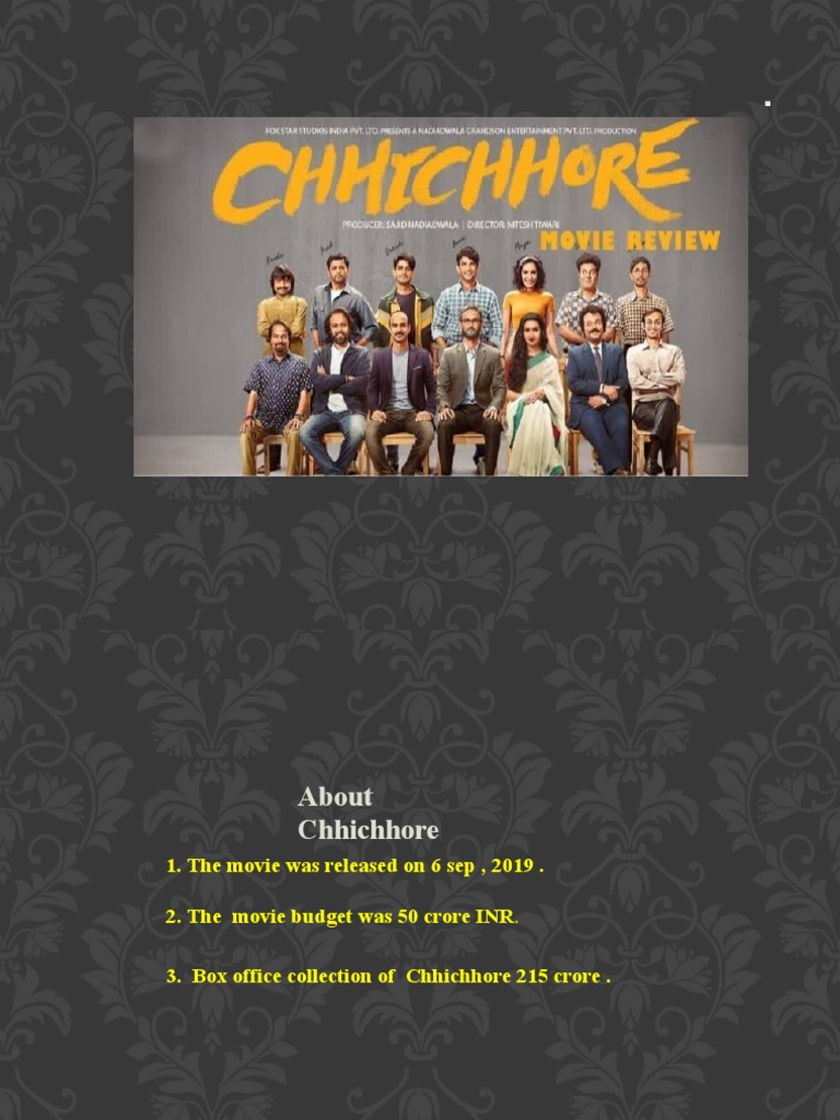 Chhichhore Review | PDF | Cinema Of India