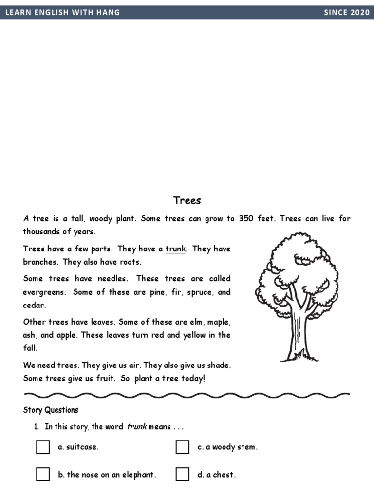 1.18 Reading Stories Trees | PDF | Home & Garden