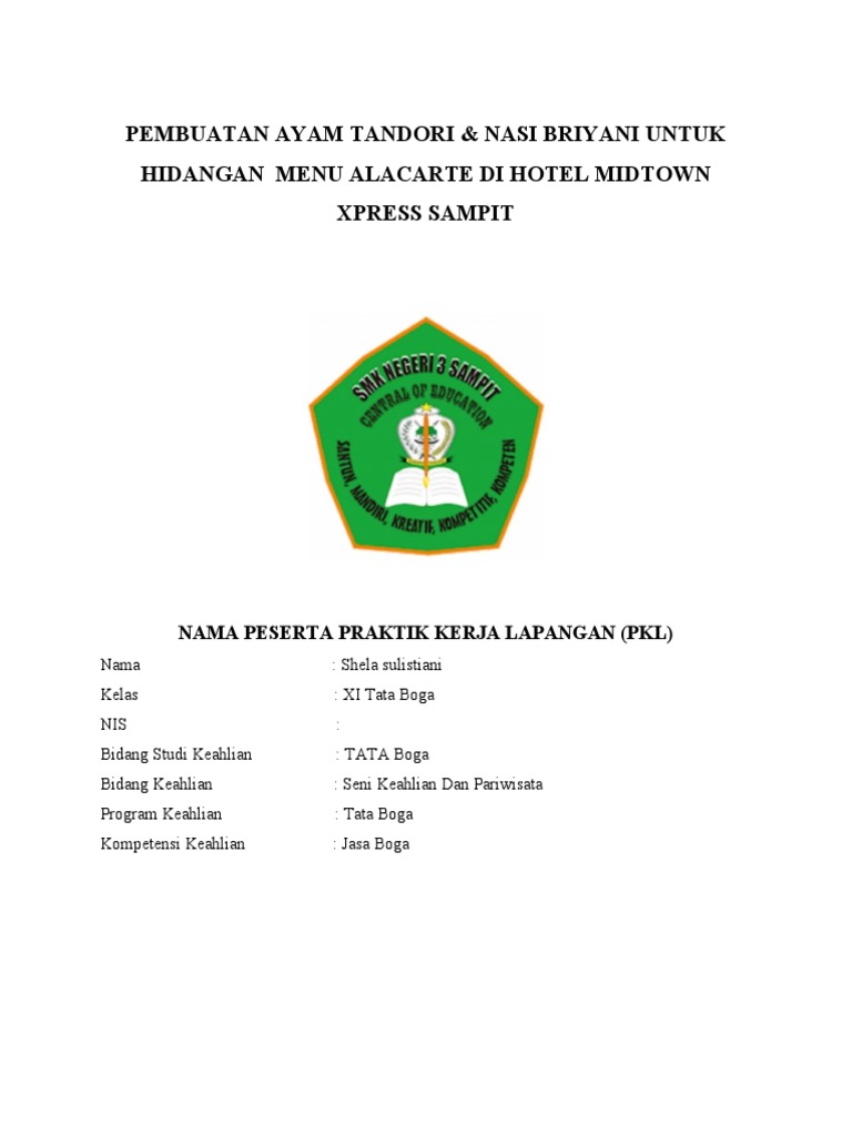 Laporan Hasil PKL (Shela Sulistiani) | PDF