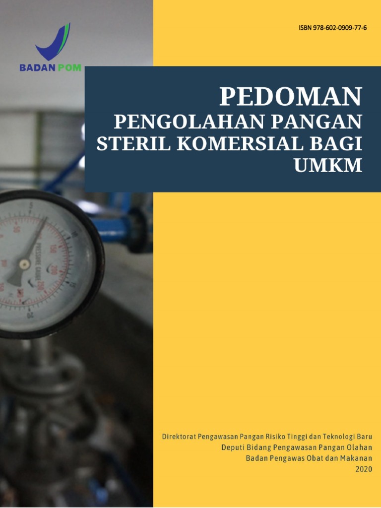 Pedoman Pengolahan Pangan Steril UMKM | PDF
