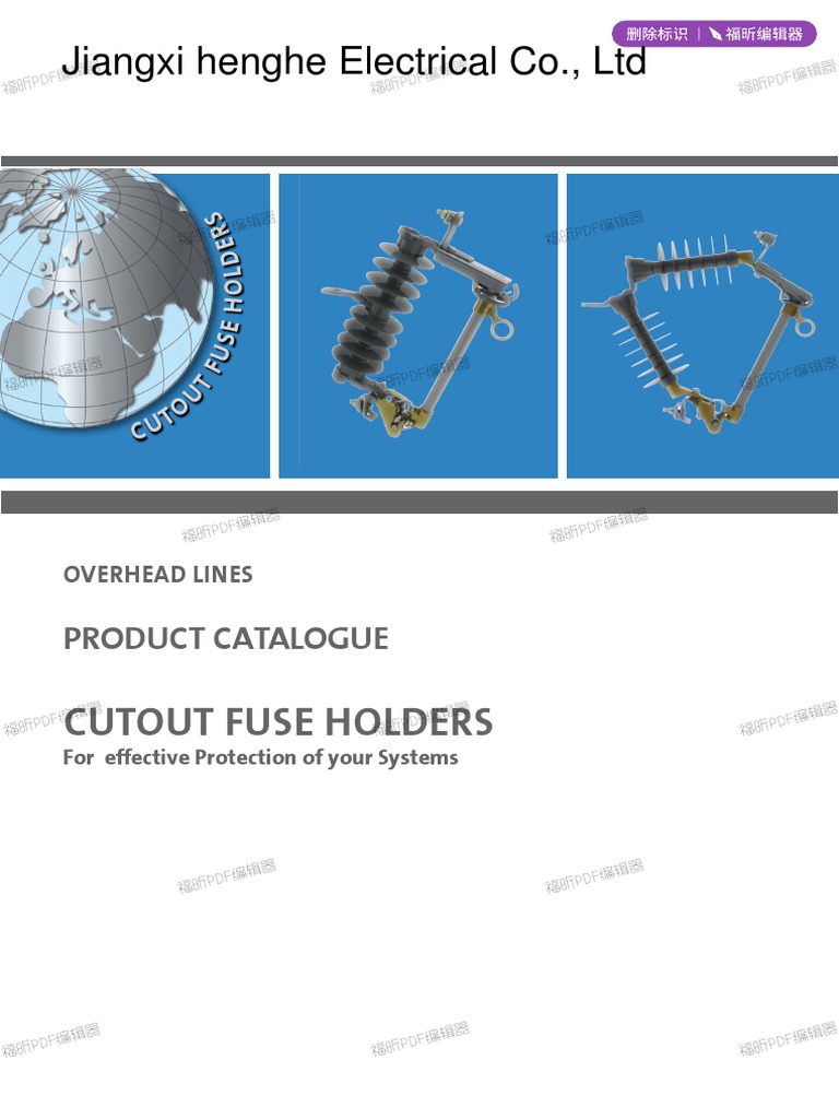 Cutout Fuse Holders Overview | PDF | Fuse (Electrical) | Insulator ...