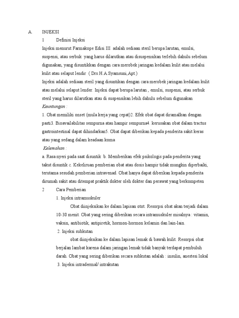 INJEKSI | PDF