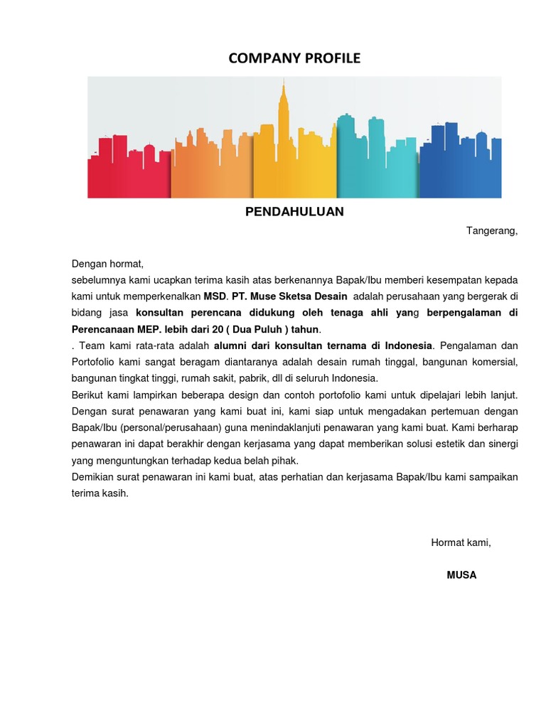Company Profile PT-MSD | PDF