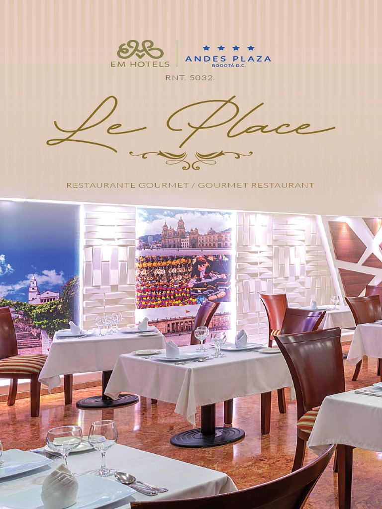 Menu Restaurante Gourmet LE PLACE - Hotel Andes Plaza22 | PDF | Cocina ...
