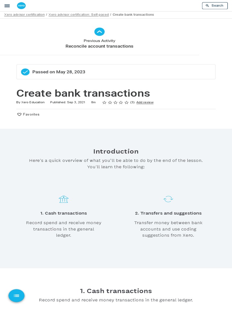 Xero Bank Transaction Reconciliation Guide | PDF | Banks | Banking