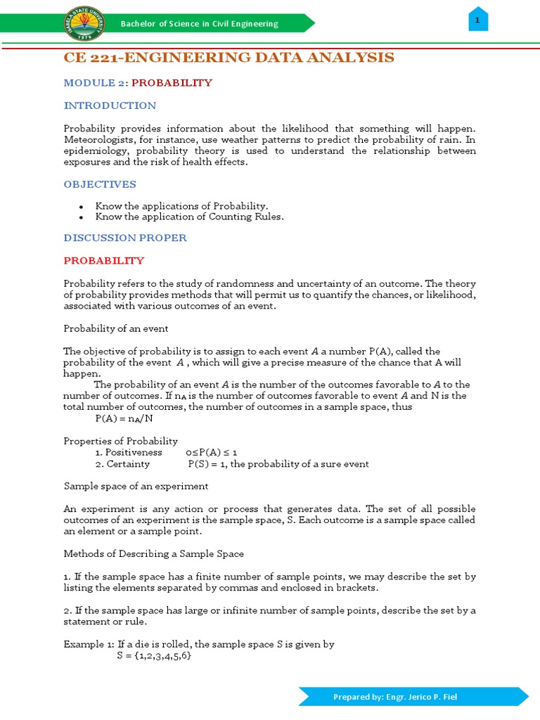 EDA Module 2 | PDF | Probability | Sampling (Statistics) EDA Module 2 | PDF | Probability | Sampling (Statistics)