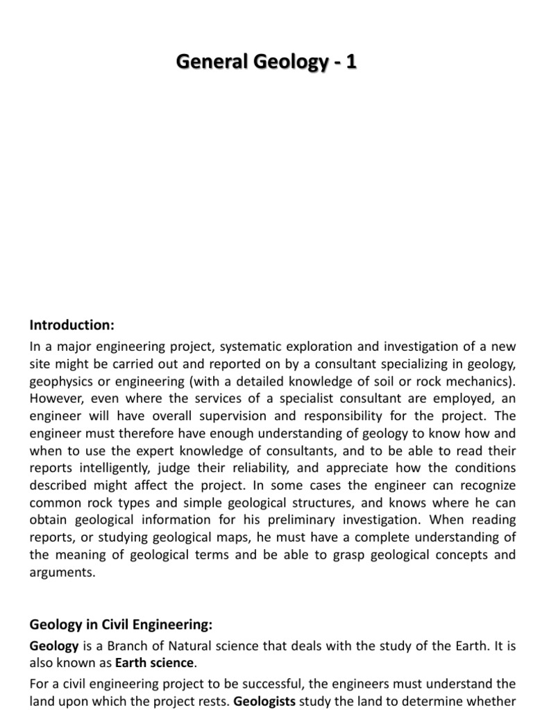 Lesson 01 General Geology 1 | PDF | Geology | Crust (Geology)