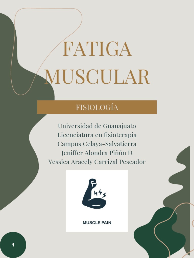 Fatiga Muscular | PDF | Contracción muscular | Músculo