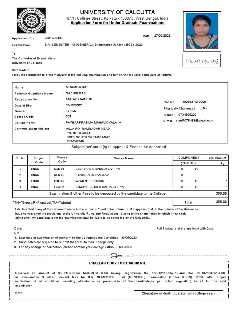 Enrolment - Form - 553 1211 0257 19 - 27 05 2023 - 20 41 | PDF ...