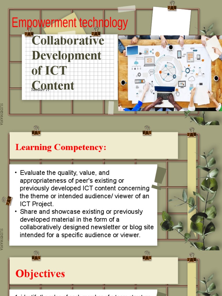 PPT Lesson 11 Collaborative Development | PDF | Educational Technology ...