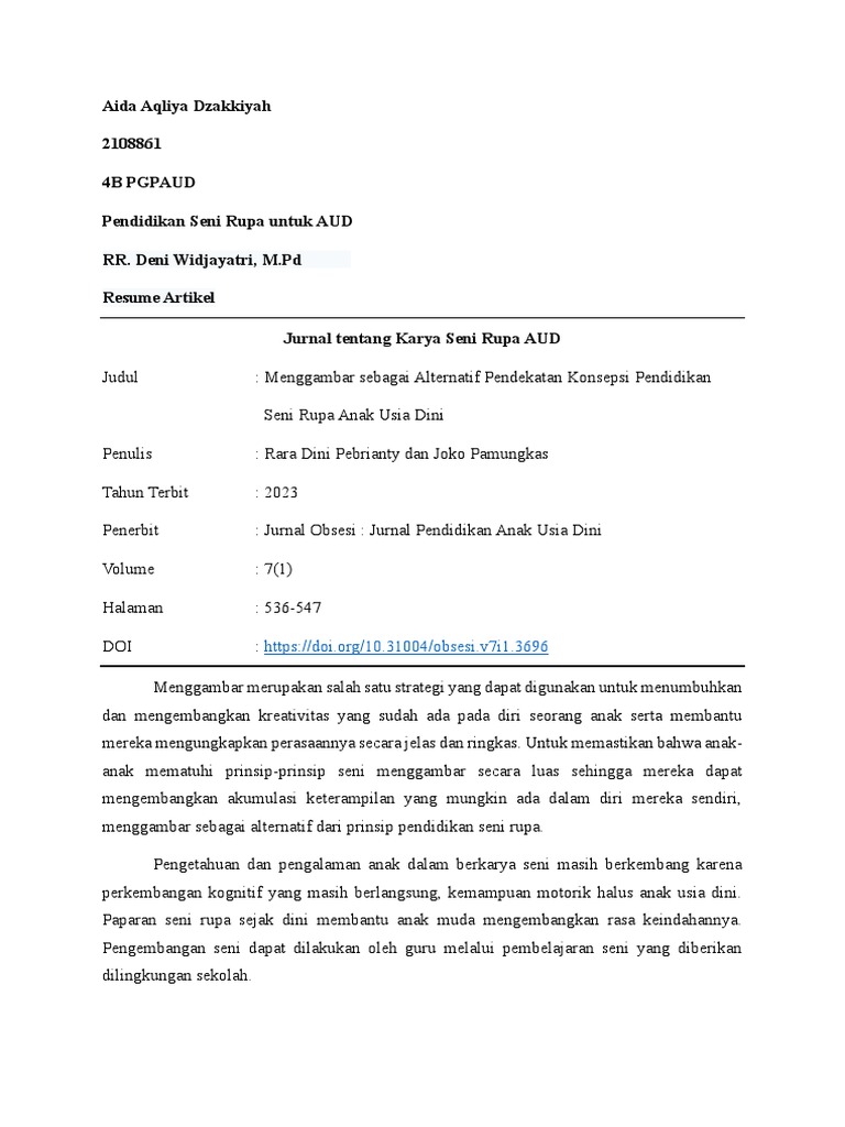 Aida Aqliya Dzakkiyah - 2108861 - Resume Artikel | PDF