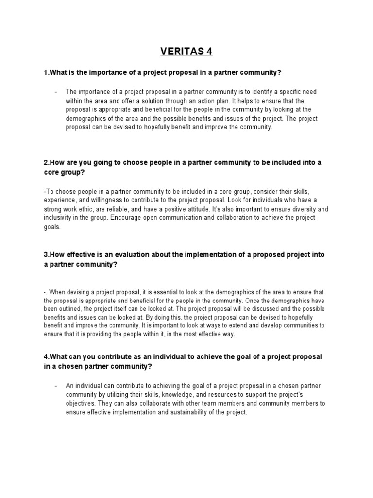 Veritas 4 - Final Exam | PDF