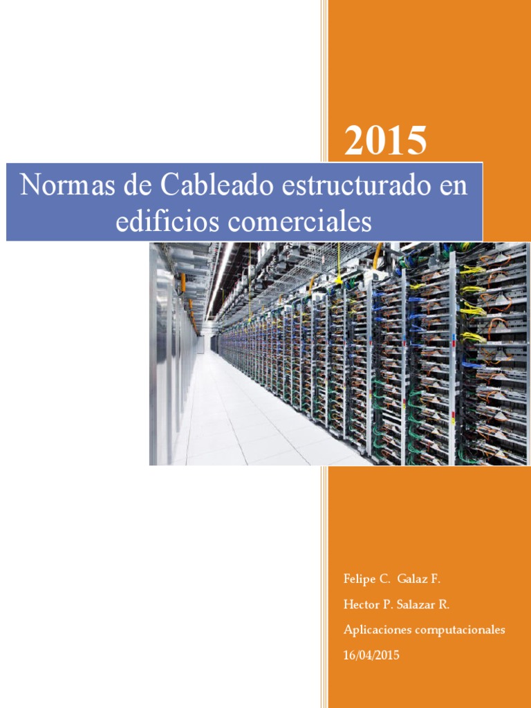 Normas TIA/EIA para Cableado Comercial | PDF | Ingenieria Eléctrica ...