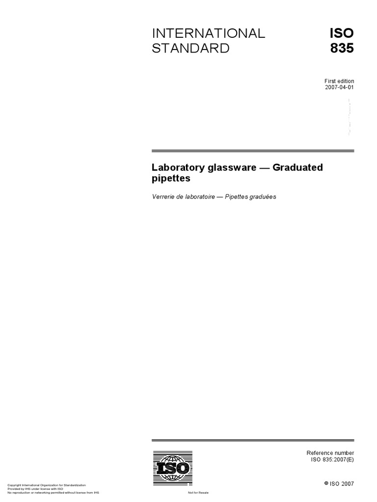 ISO 385.2007 - پی پت | PDF | International Organization For ...