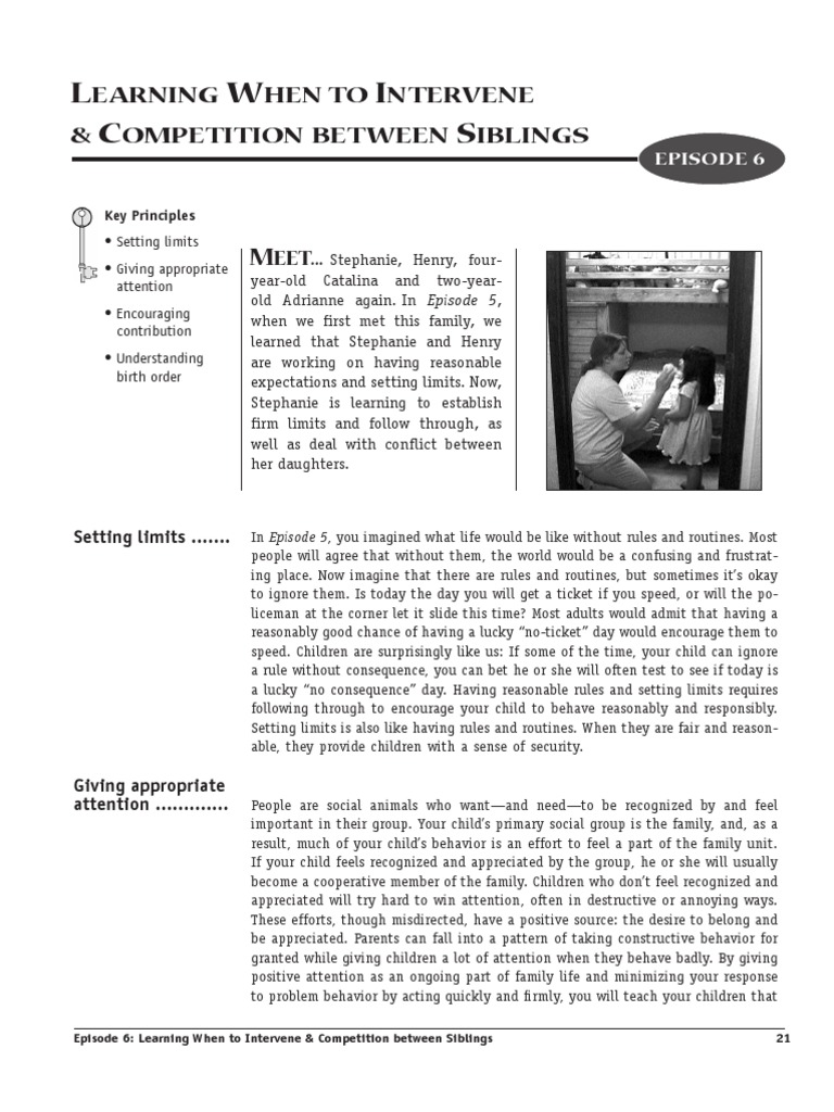 Episode 6 | PDF | Sibling | Behavioural Sciences