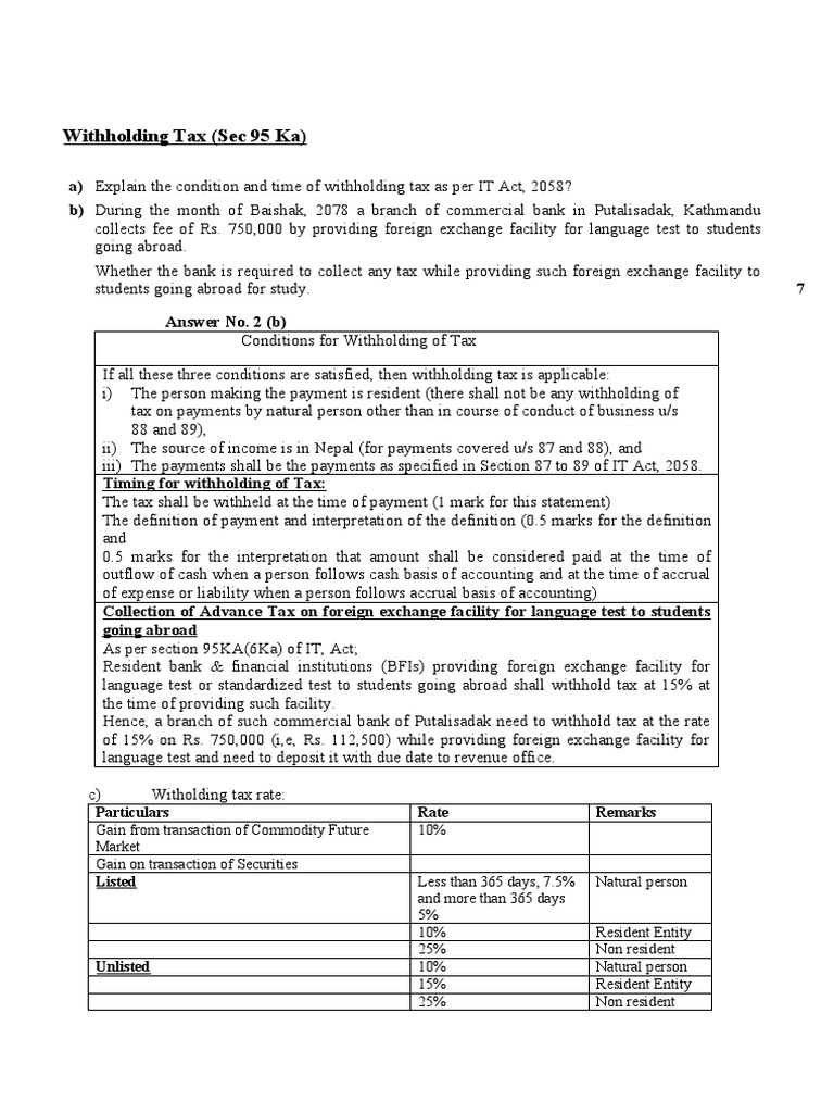 Withholding Tax | PDF | Taxes | Economies