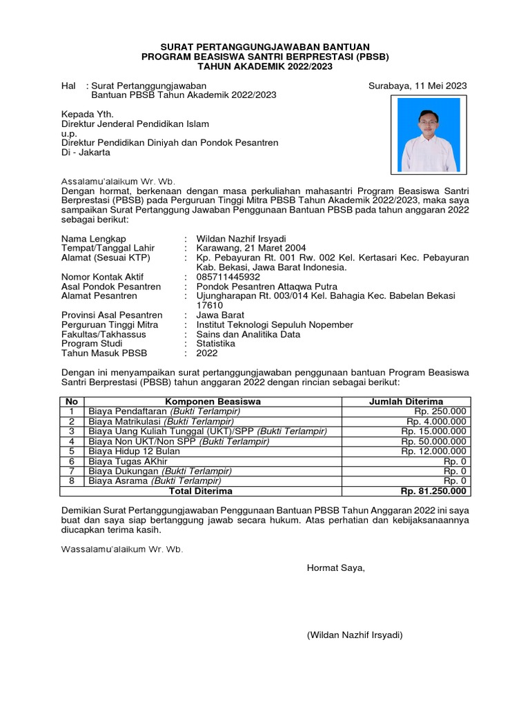 SPJ PBSB Tahun 2022-2023 | PDF