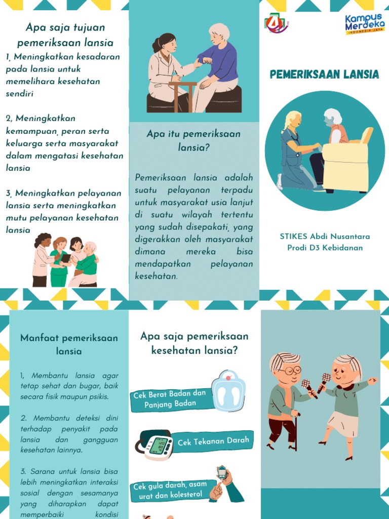 leaflet lansia fix | PDF
