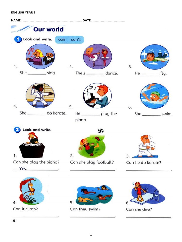 English Year 3 | PDF