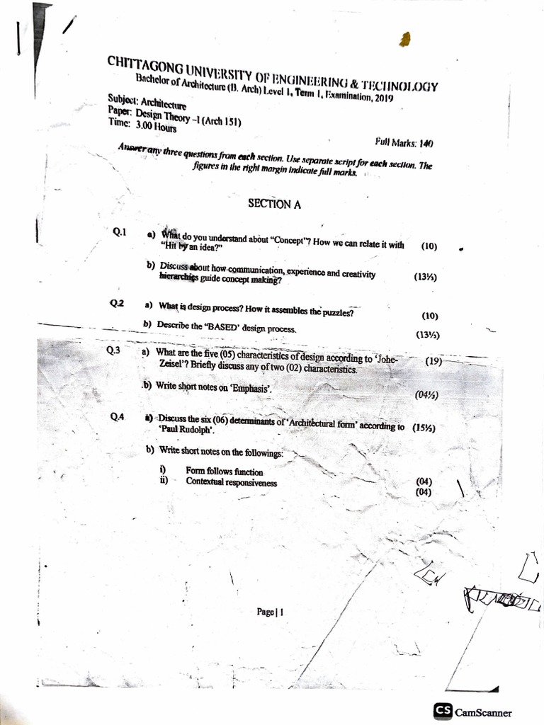 Design Theory - Previous Year Questions | PDF