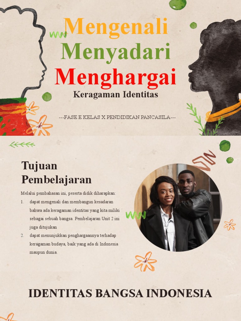 Mengenali, Menyadari, Dan Menghargai Keragaman Identitas | PDF