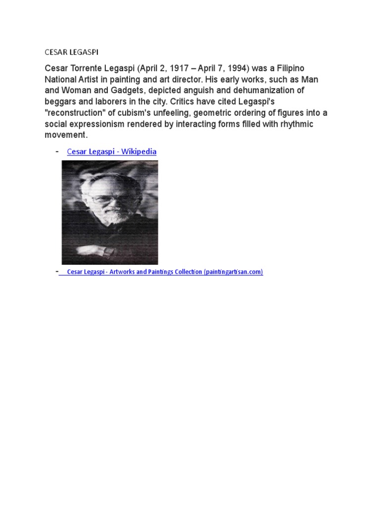 Cesar Legaspi | PDF | Classics