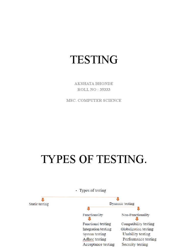 TESTING | PDF