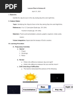 Natural Daytime Sky Objects for Grade 3 | PDF | Science & Mathematics