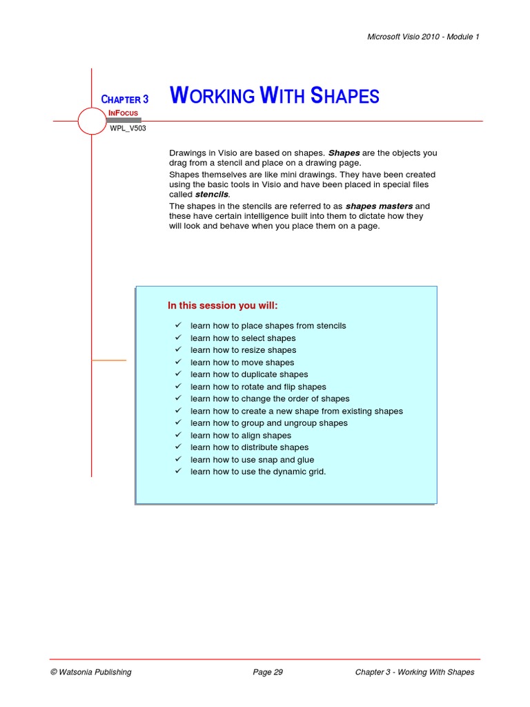 Visio 2010: Mastering Shape Tools | PDF | Button (Computing) | Computer ...