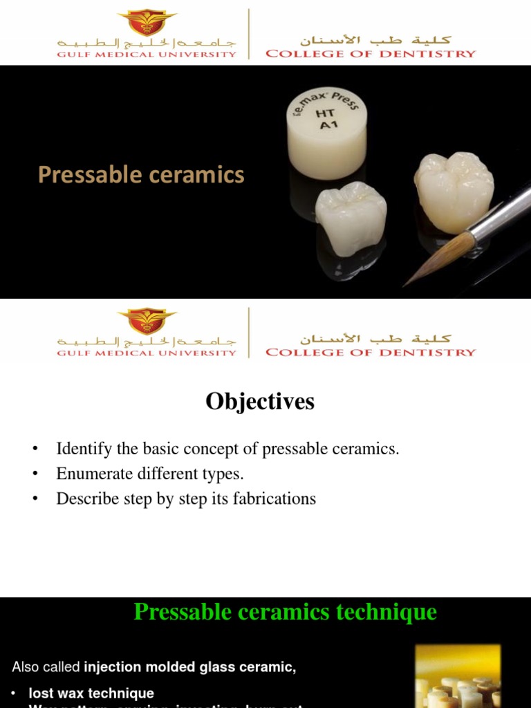 L12 - Pressable Ceramics | PDF | Ceramics | Materials