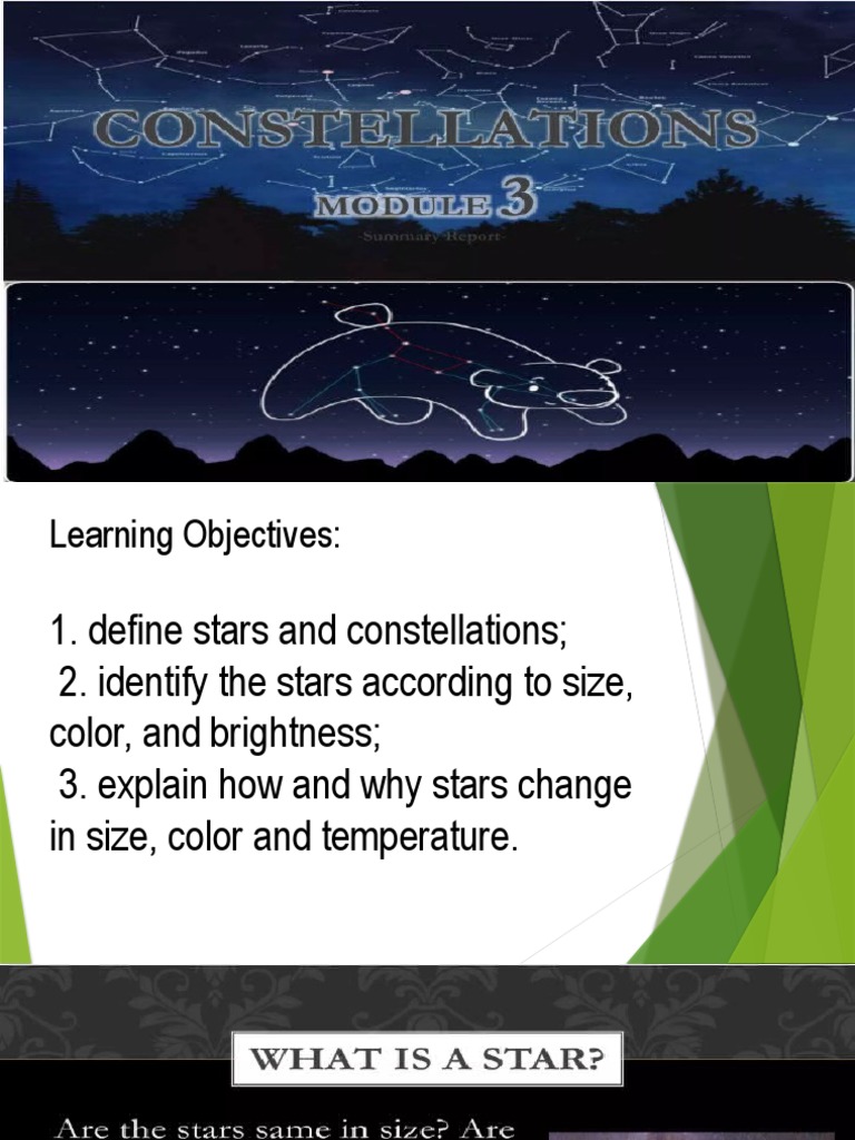 Constellations PPT Grade 9 | PDF