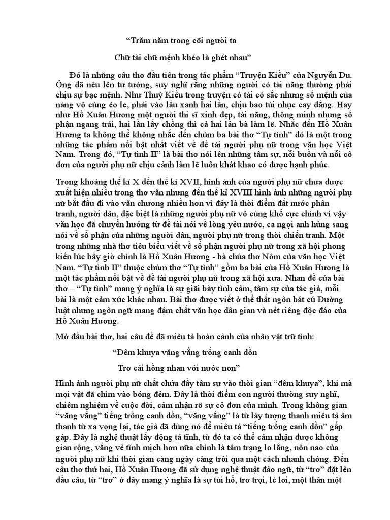 Trăm Năm Trong Cõi Ngư I Ta | PDF