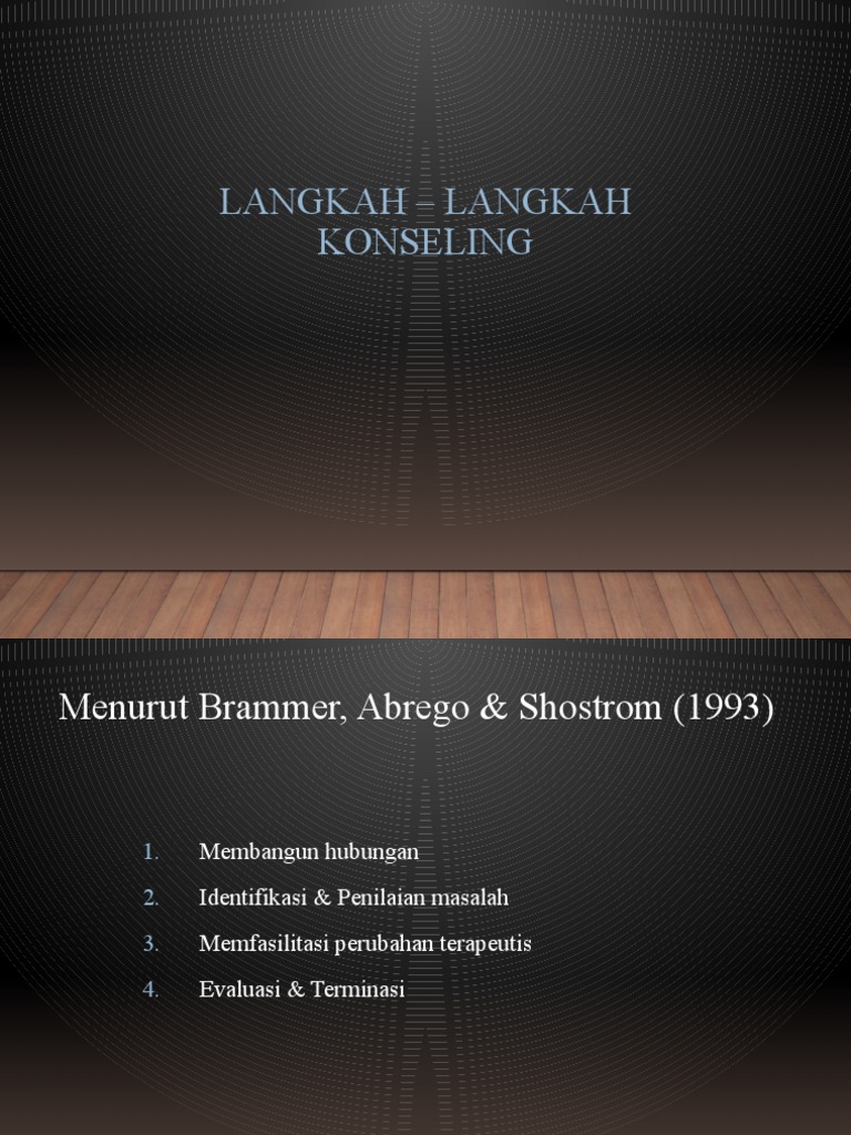 7 Langkah Langkah Proses Konseling | PDF