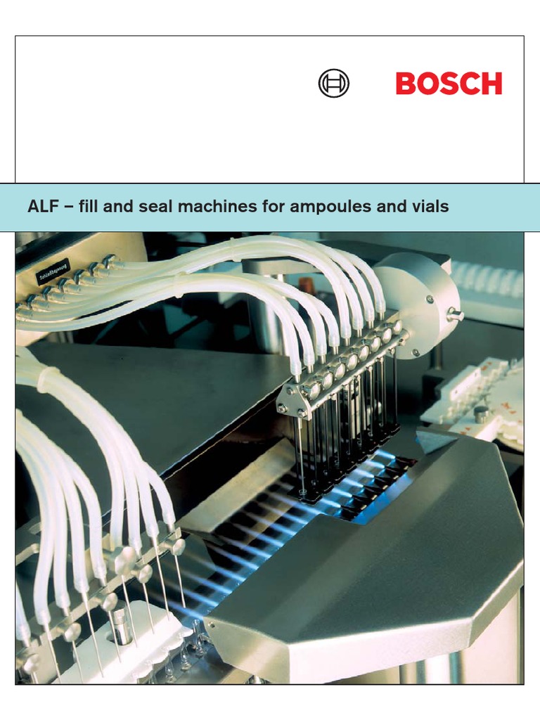 Bosch ALF Ampoule Filling Machines | PDF | Home & Garden | Computers