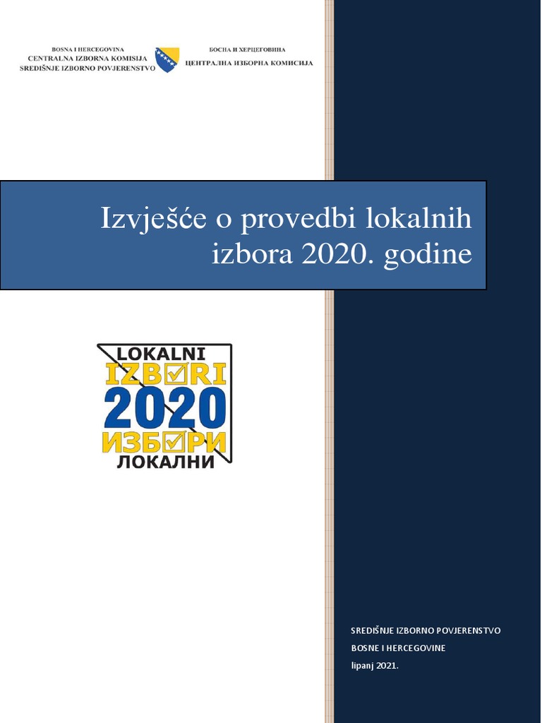 Izvjesce o Provedbi Lokalnih Izbora 2020-Hrv | PDF