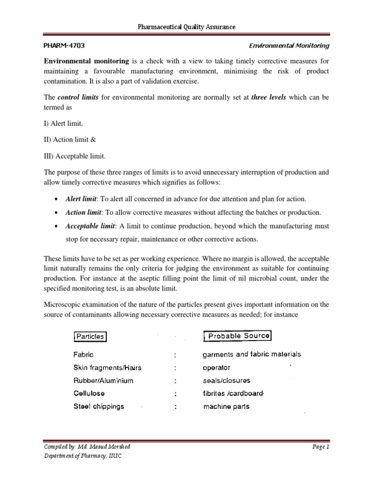 Environmental Monitoring | PDF | Environmental Monitoring