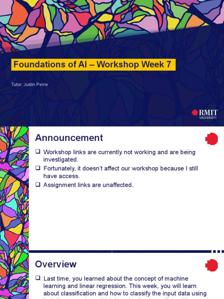 Workshop M3a W7 Logistic Regression Pdf Statistical Classification Logistic Regression 
