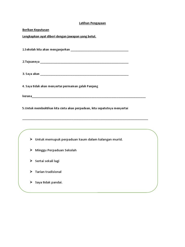 Latihan Pengayaan | PDF