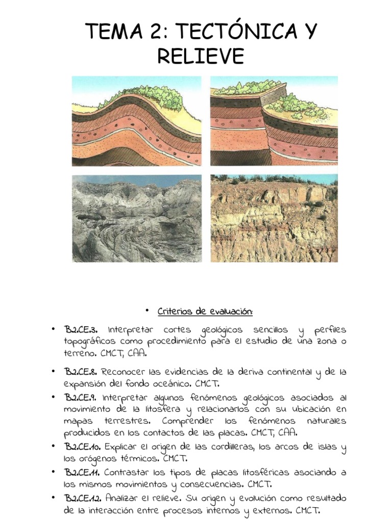 Tema 2. Tectónica y Relieve | PDF