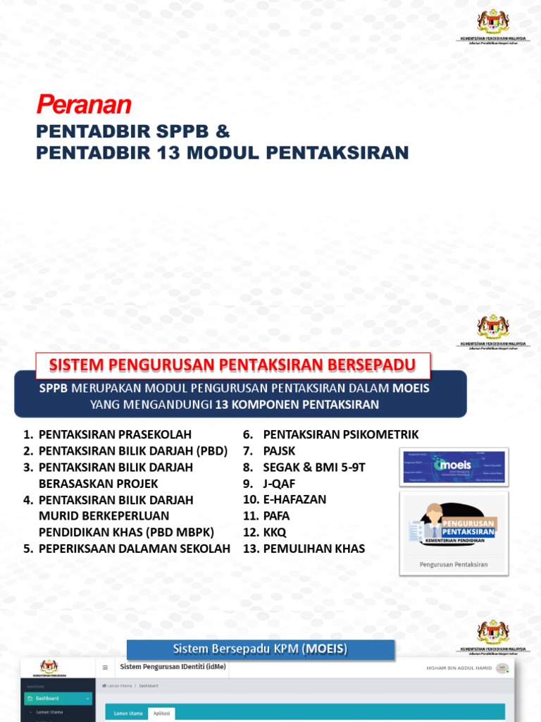 Taklimat Admin SPPB | PDF