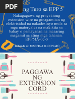 Grade 5 EPP: Extension Cord Project | PDF