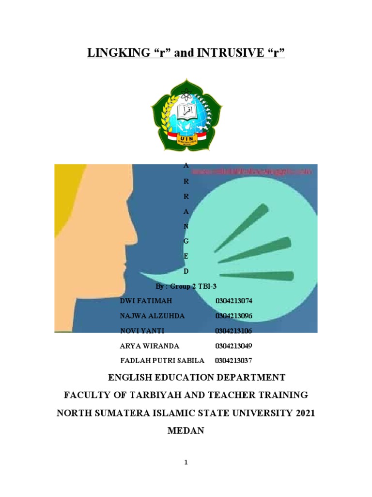 12 Lingking R and Intrusive R by Group 2 | PDF | Languages Of Europe ...