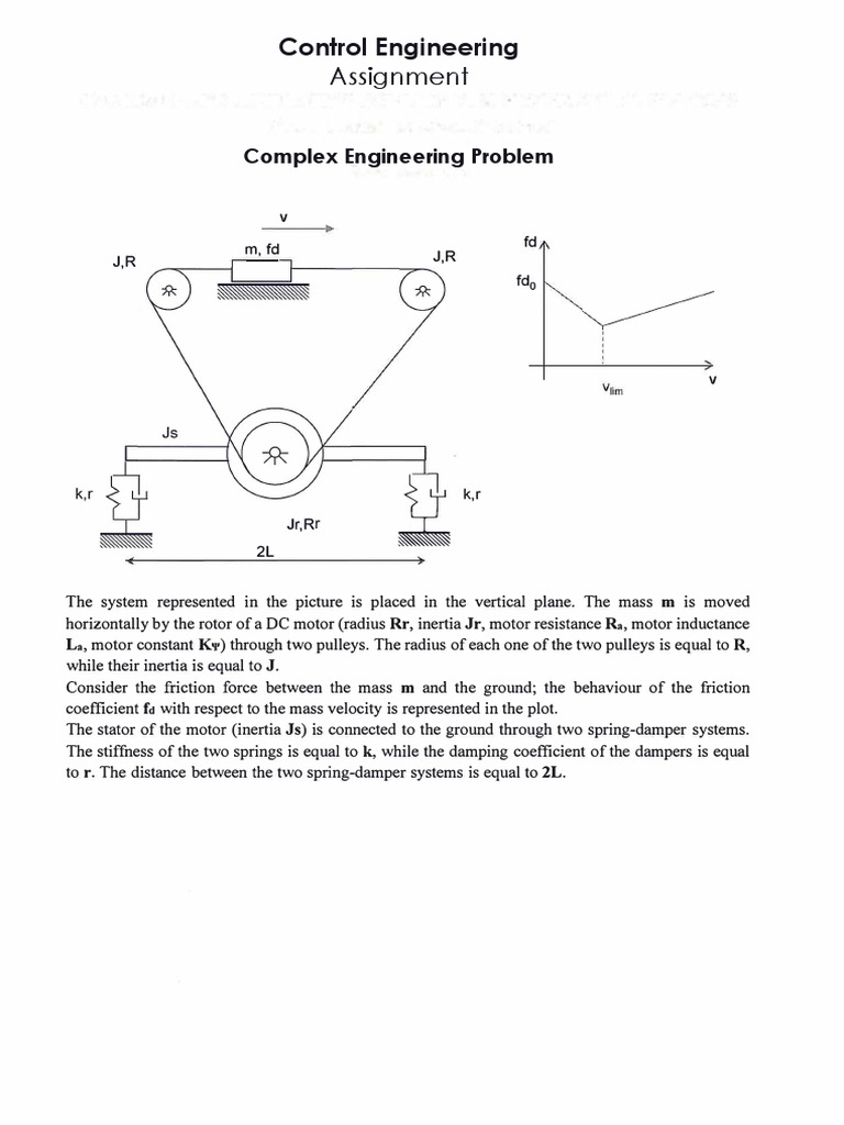 Control Engineering: Assignment | Download Free PDF | Electric Motor | Mechanics